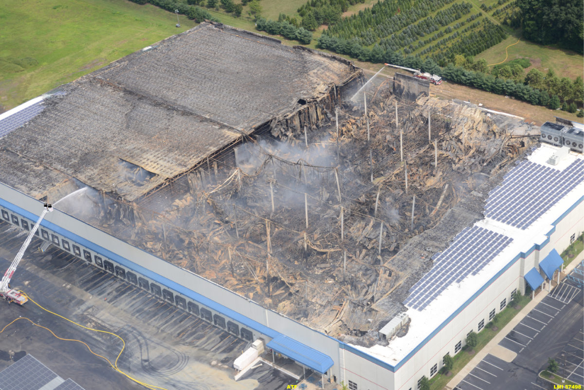 Warehouse Solar Panel Fire - Reax Engineering